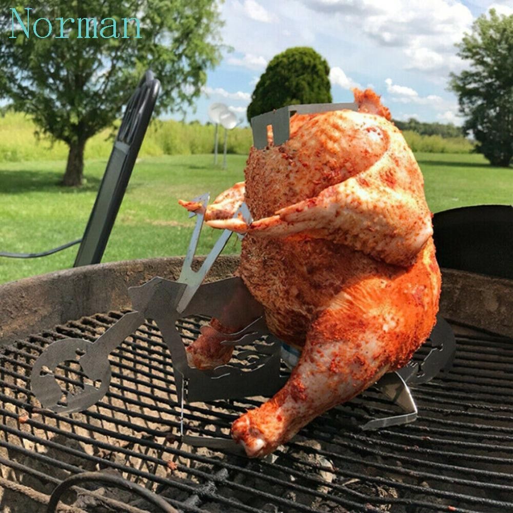 NORMAN Grill Chicken Rack, Durable Detachable Motorcycle Roster Chicken ...