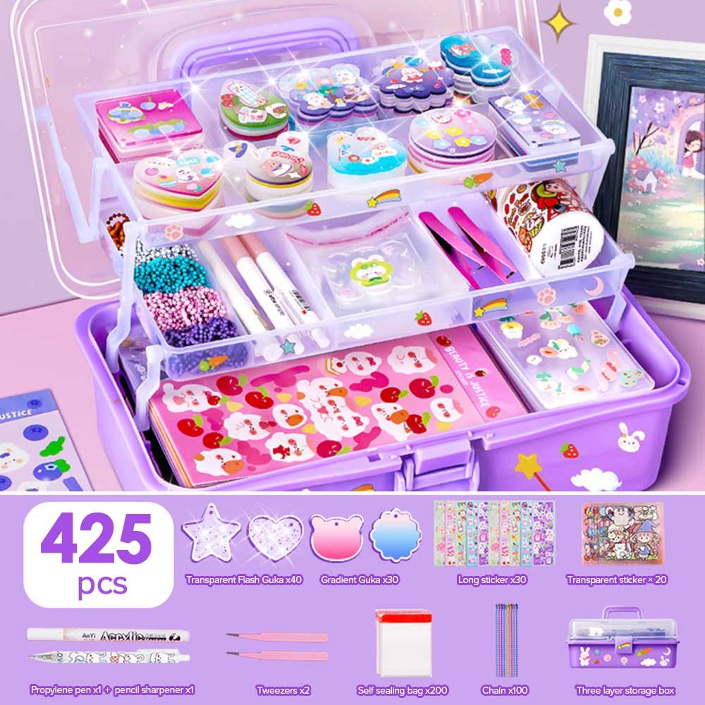 425PCS Guka Sticker Full Set CUCKOO Material Package Sticker Kids ...