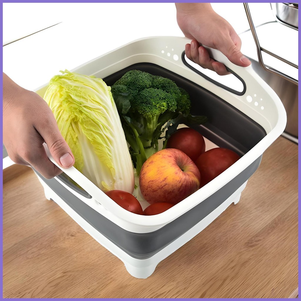 Dish Pans For Kitchen Sink Foldable Camping Sink With Handle Wash Tub ...