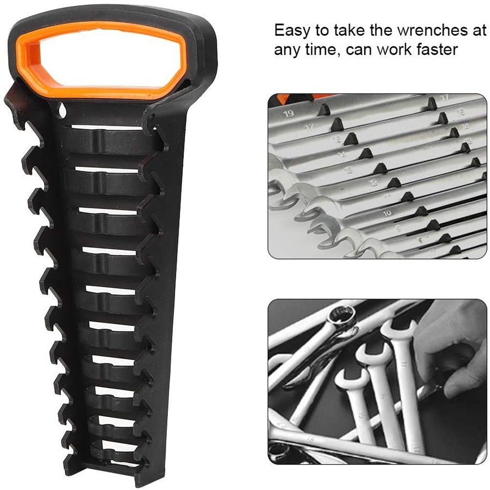 KMU 1Pc Plastic Wrench Rack Storage Tools Spanner Holders Wrench Organizer Sockets | Shopee Malaysia
