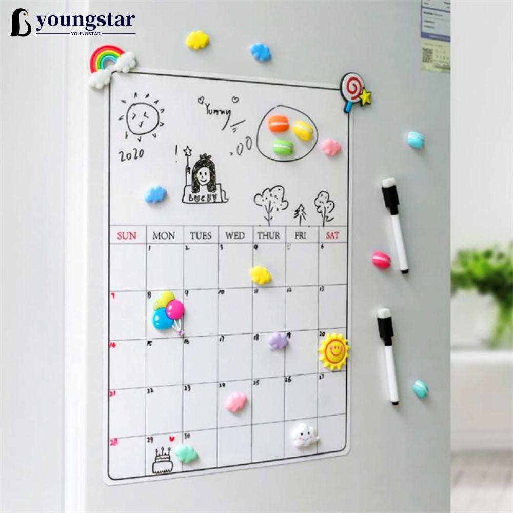 YOUNGSTAR A3 Size Magnetic Dry Erased Refrigerator Whiteboard Kitchen ...