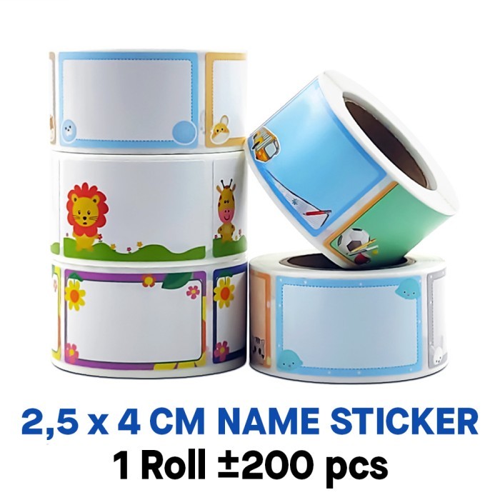 Book Name Label Sticker Tag Jar 2,5 x 4cm (1 roll / 200 pcs) | Shopee ...