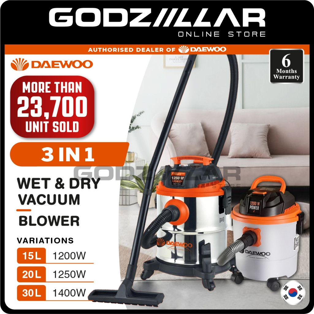 Daewoo Pro Vacuum Cleaner Series | Wet & Dry Vacuum Cleaner | 15L / 20L ...