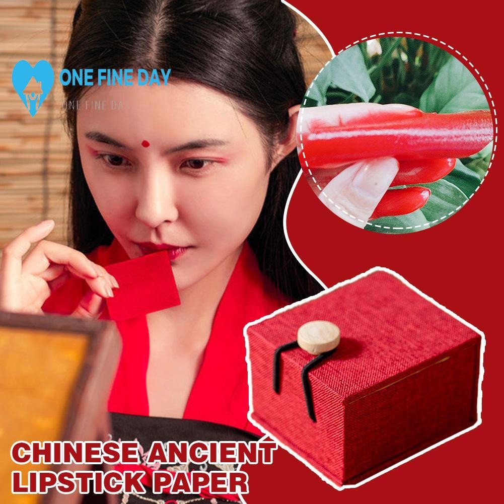 Matte Velvet Lipstick Paper Chinese Ancient Lipstick Red Lipstick Color ...