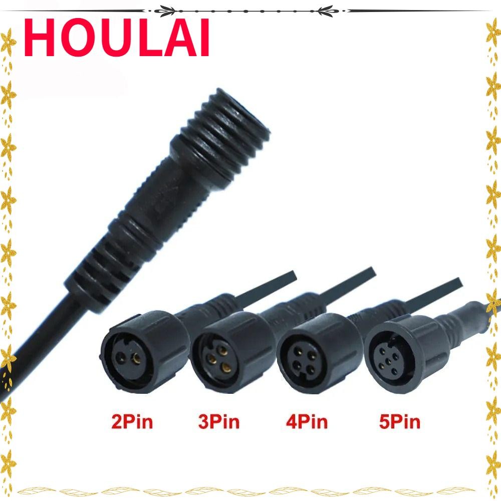 HOULAI Male to Female Led Connector, 20CM Black Cable 2Pin 3Pin 4Pin ...