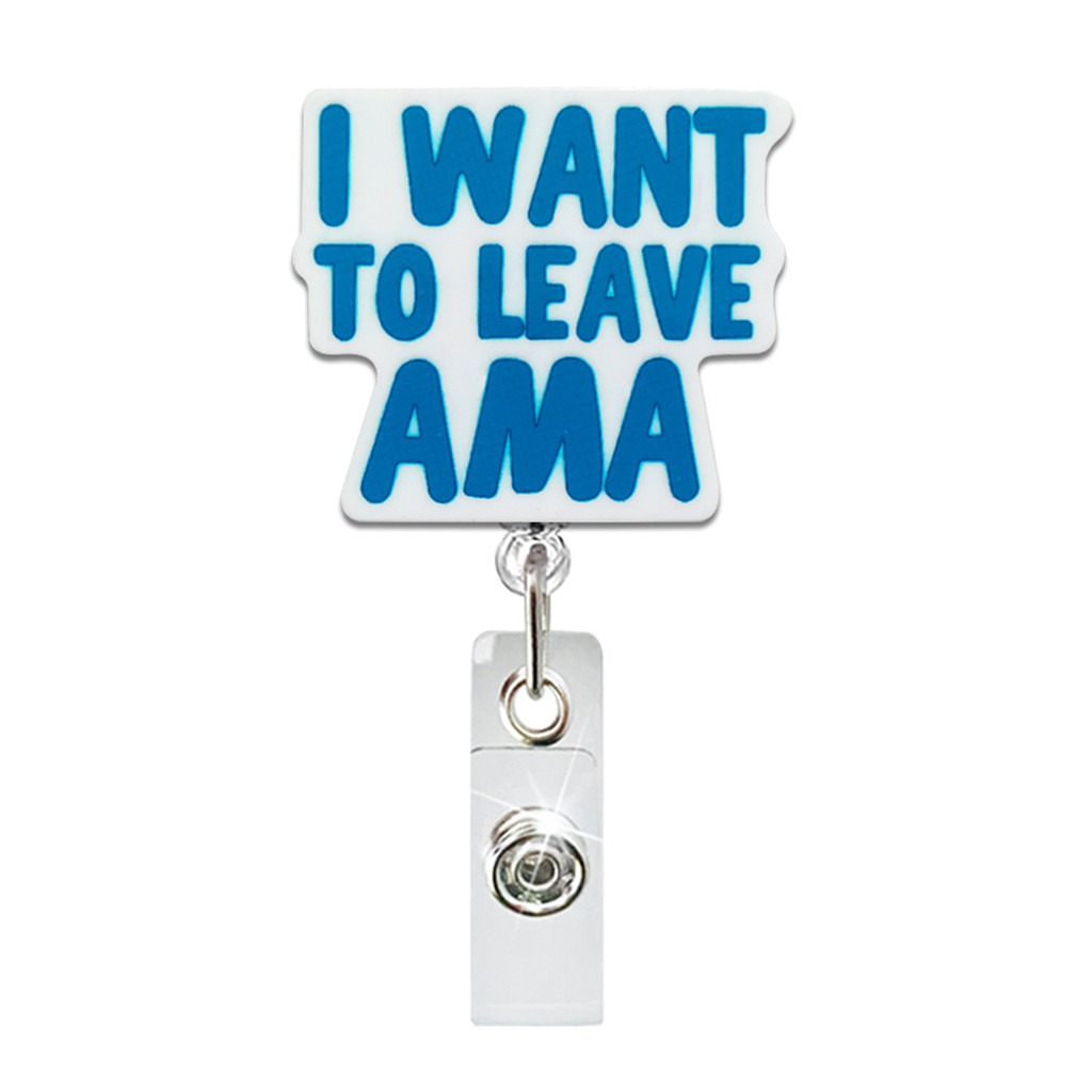 Funny Badge Reels - Cute Nurse Badge Reels Retractable, Meme Badge ...