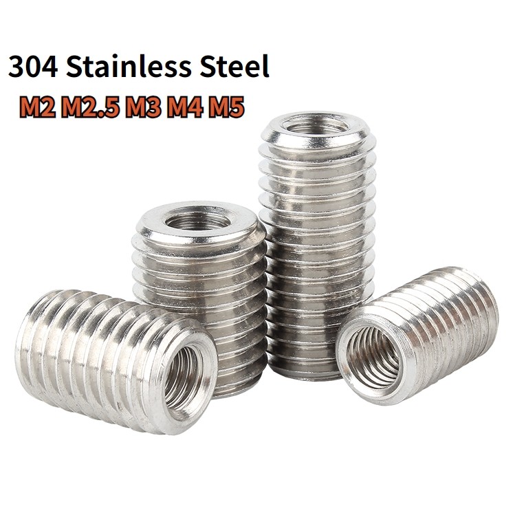 M2 M2.5 M3 M4 M5 304 Stainless Steel Internal And External Nut Thread ...