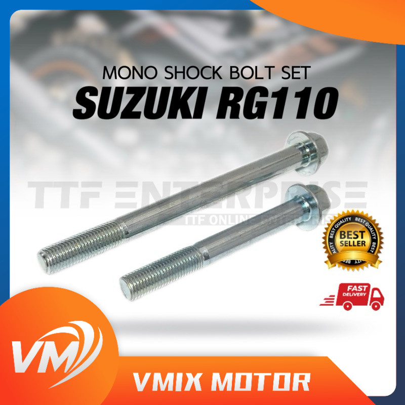 SUZUKI RG110 MONO SHOCK BOLT SET (2PCS/SET) MONOSHOCK SKRU BOLT SET RG ...