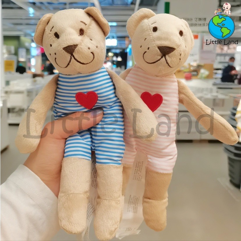 IKEA inFamous Cute Teddy Bear Soft Toy 21cm / Patung Beruang Comel ...
