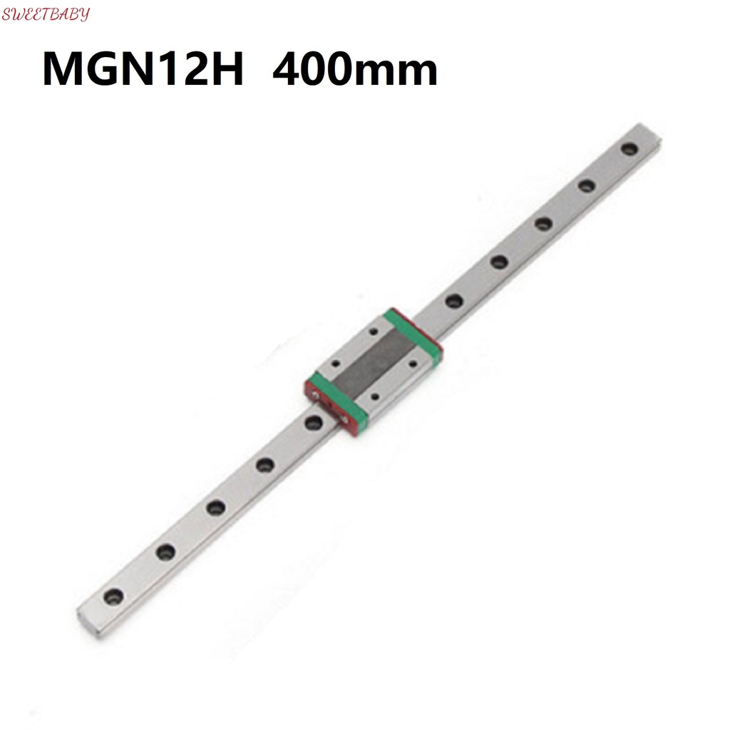 hot| MGN12 400mm Miniature Linear Rail Guide with MGN12H CarriageBlock for 3D Printer | Shopee ...