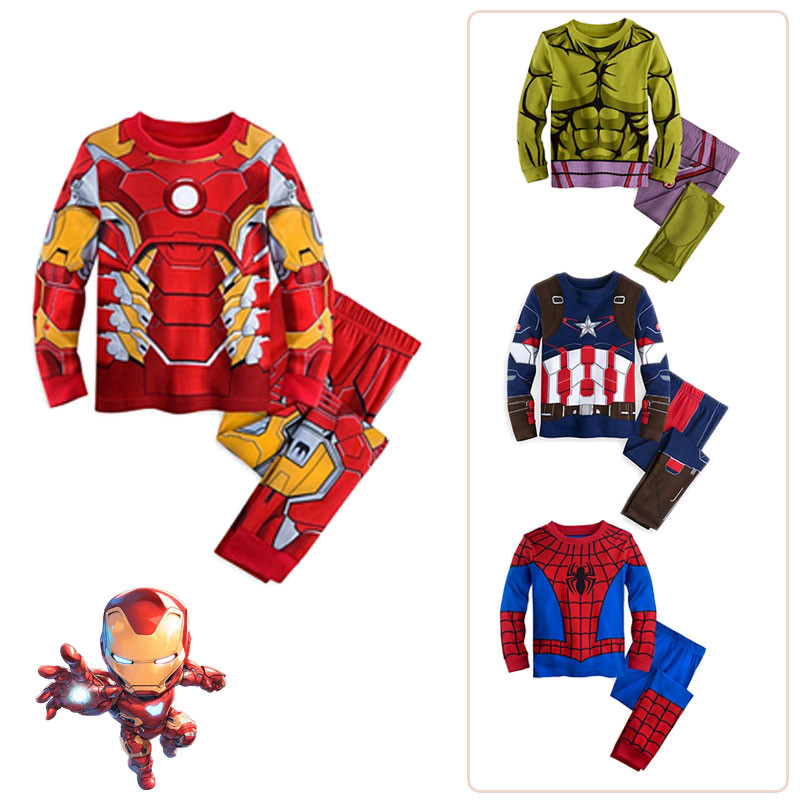 Marvel Avengers Costume for Kids Boy 1 3 5 7 10 Year Old Halloween Iron ...
