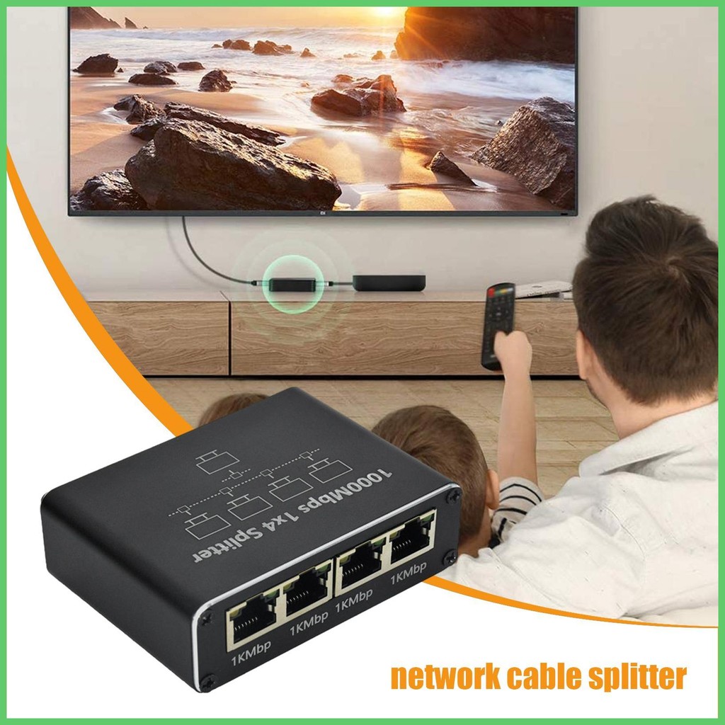Network Splitter Ethernet Cable 1 In 4 Out Network Cable Splitter ...