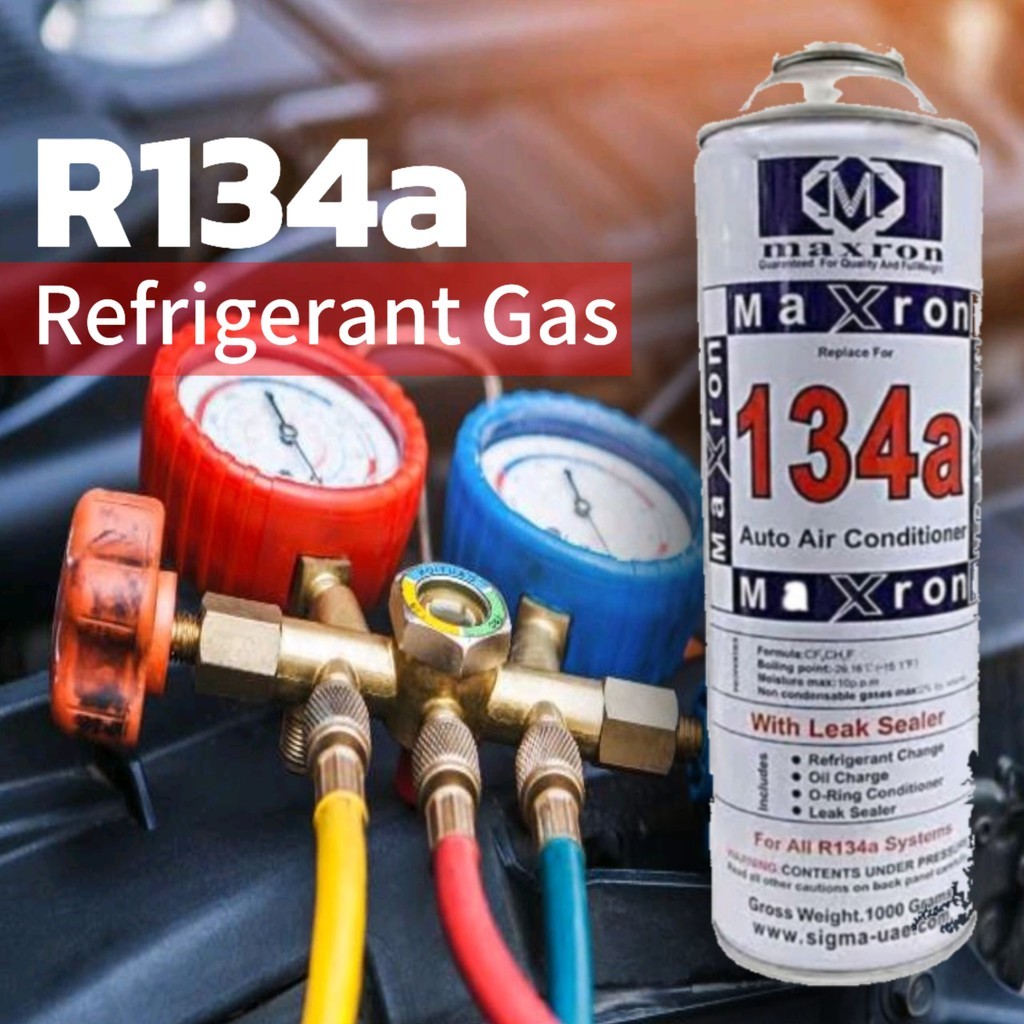 R134a Gas R134a MAXRON R134a Aircond Refrigerant Gas Car Refrigerator ...