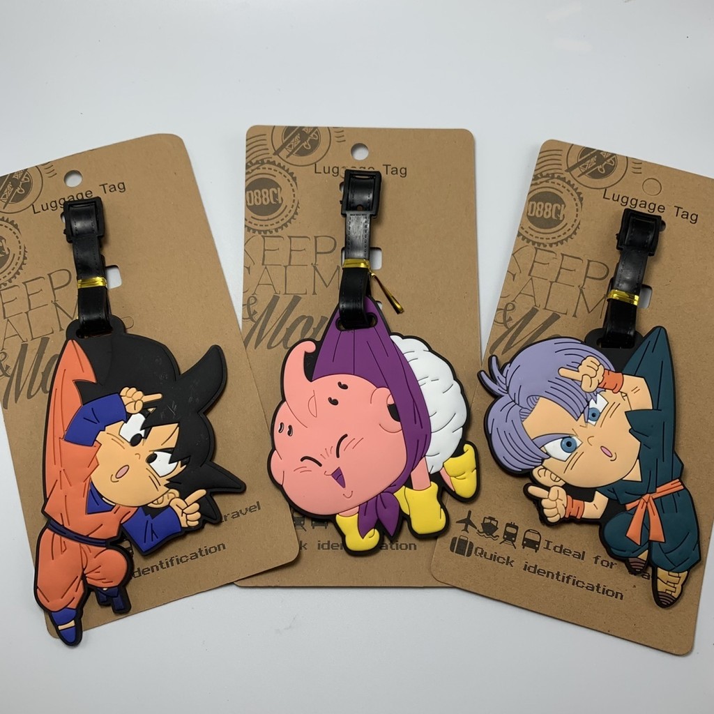 Travel Essential Dragon Ball Goku Vegeta Luggage Tag Boarding Pass ...