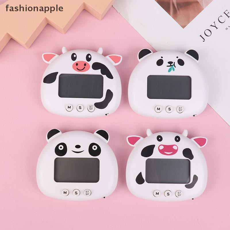 FAMY Cute Cartoon Cow Panda Shape Digital Timer For Kid Study Kitchen ...