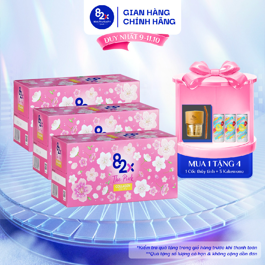 [Combo Of 3 Boxes] 82X The Pink Collagen Drink from Japan Helps Nourish ...