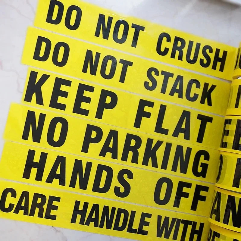 48mm*25m Safety Yellow Black For Mall Warning Store Reminder Factory ...