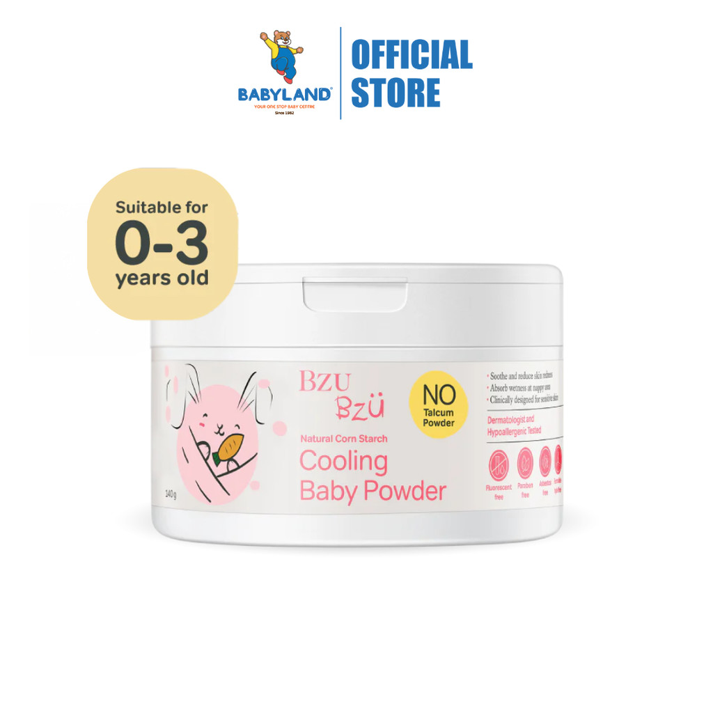 BZU BZU Cooling Baby Powder with Puff (140g) | Shopee Malaysia