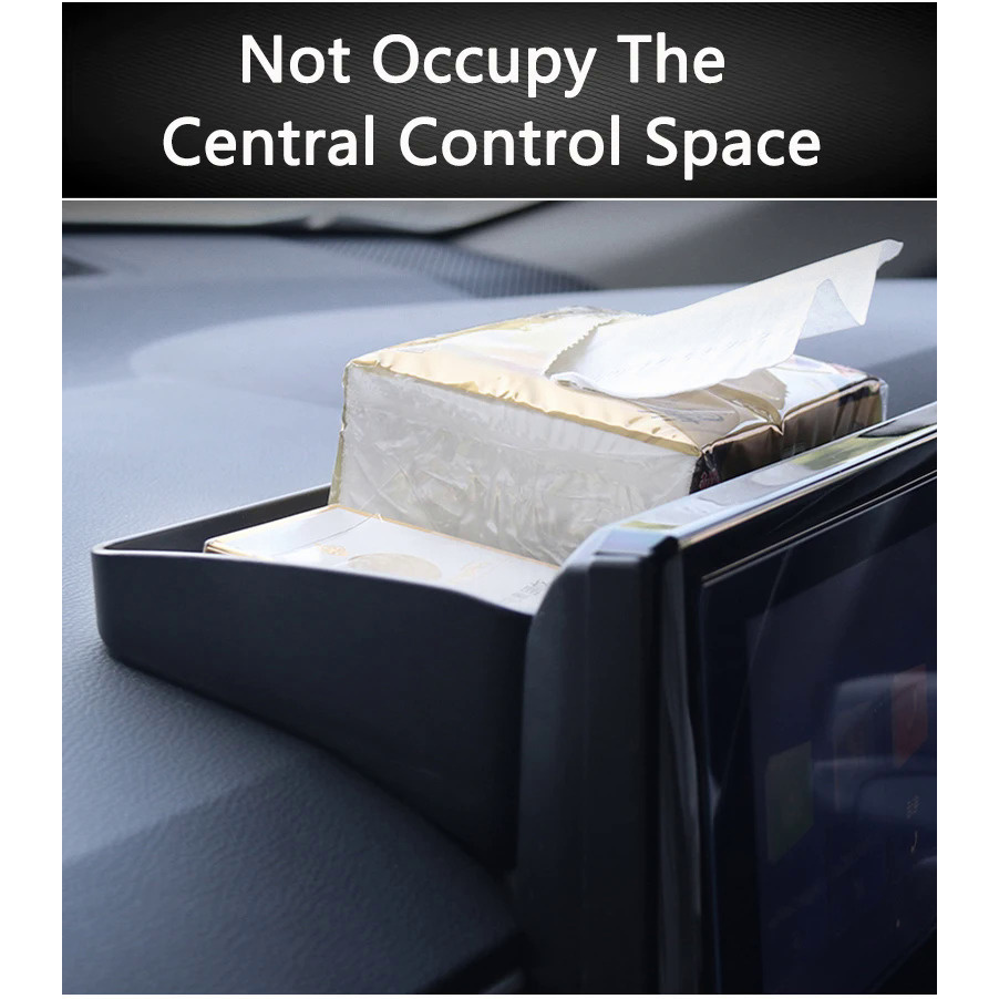 Car Dashboard Storage Box Hidden Central Console Screen Tray Case ...