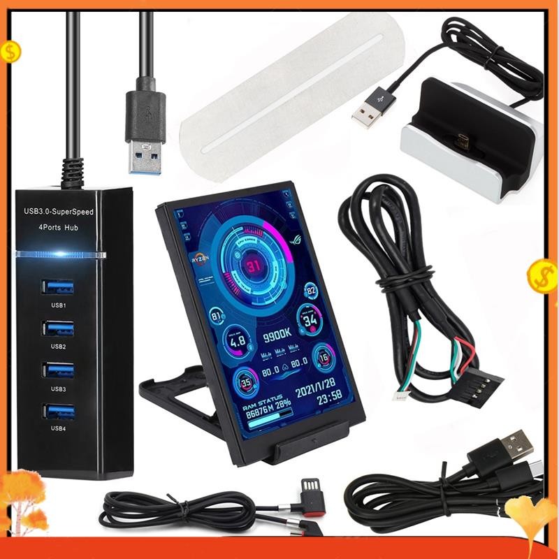 5 Inch IPS Type-C Secondary Screen Kit Computer LCD Monitor Display USB ...