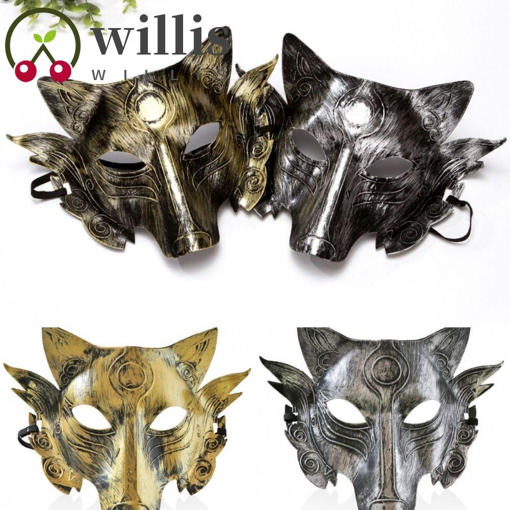 WILLIS Wolf Mask, Halloween Animal Halloween Mask, Creative Full Face ...