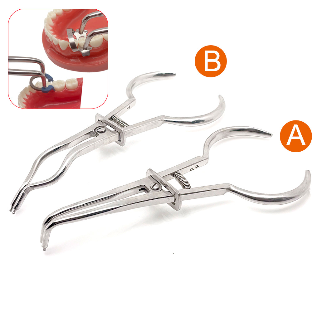Dental Stainless Steel Rubber Dam Clamp Forceps Matrix Separating ...