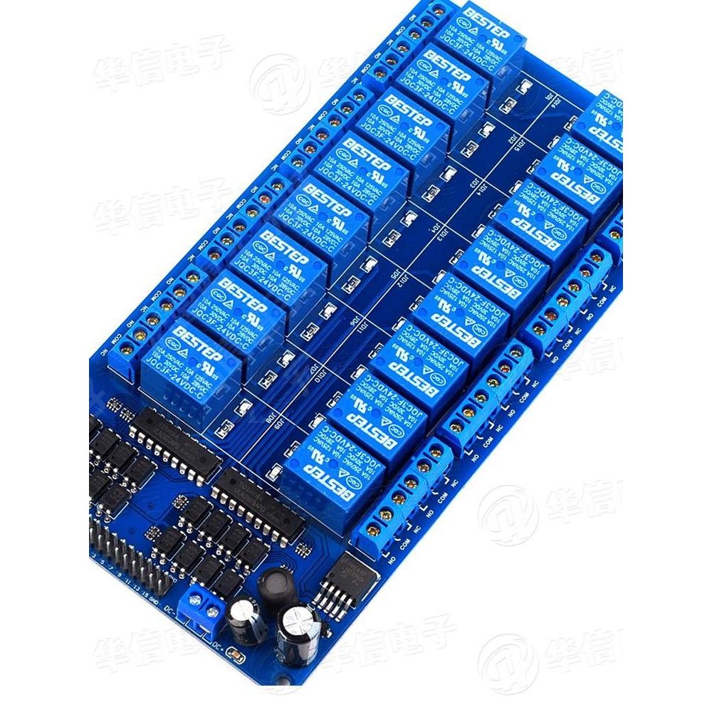 BESTEP16 Circuit Relay Module 5V/12V/24V with Optocoupler Protection ...