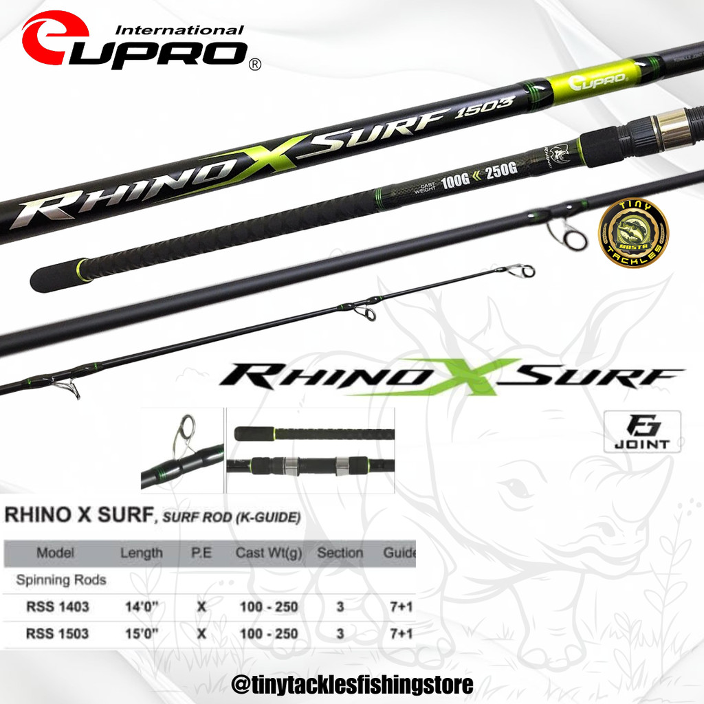 EUPRO RHINO X SURF ROD PANTAI 14/15KAKI | Shopee Malaysia