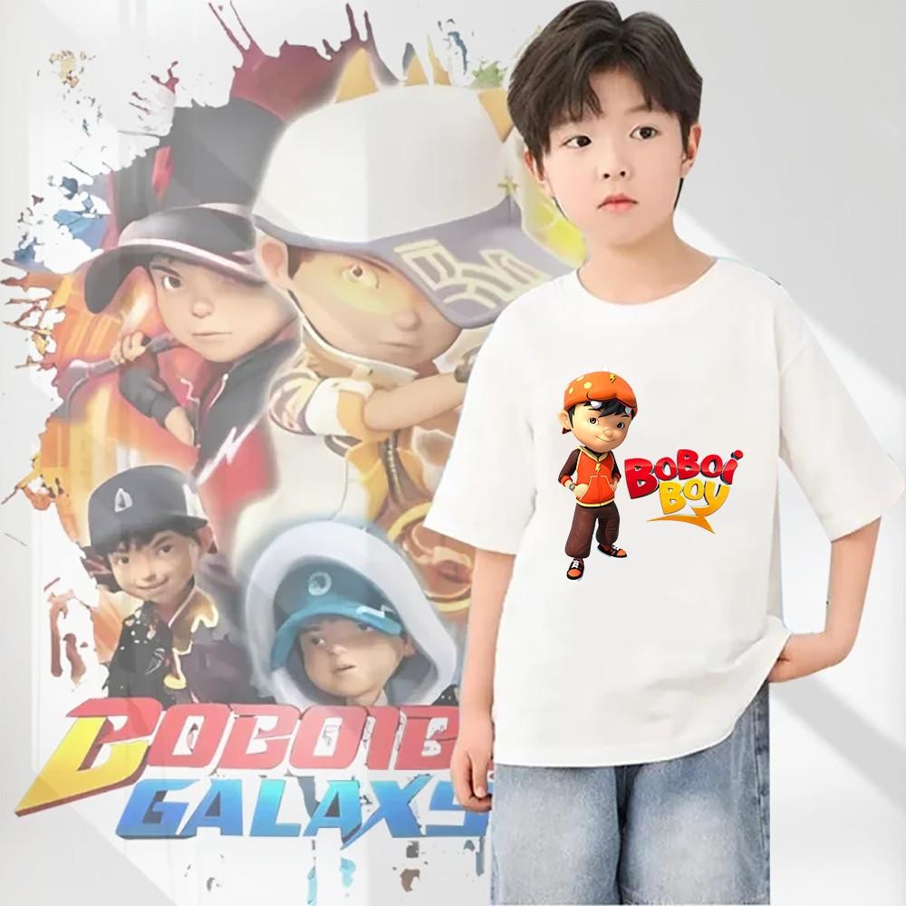 Boboiboy Kids Cartoon T-shirt Girls and Boys Short Sleeve Tee Casual ...