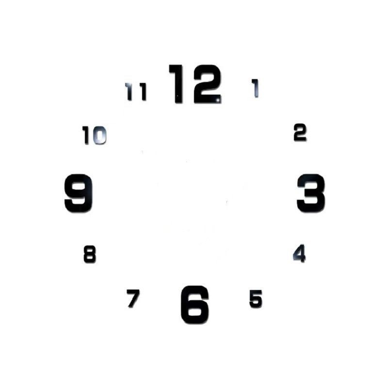 Digital Sticker Clock Face Scale Accessories Acrylic Digital Sticker ...