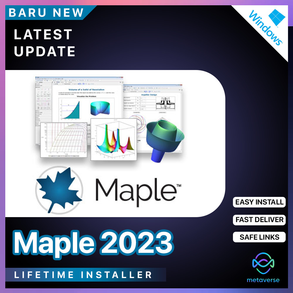 🚀 Maple 2023 – Maplesoft | 🔑 Lifetime Activation | 📐 Advanced Math Engine | 💻 Windows Only ...