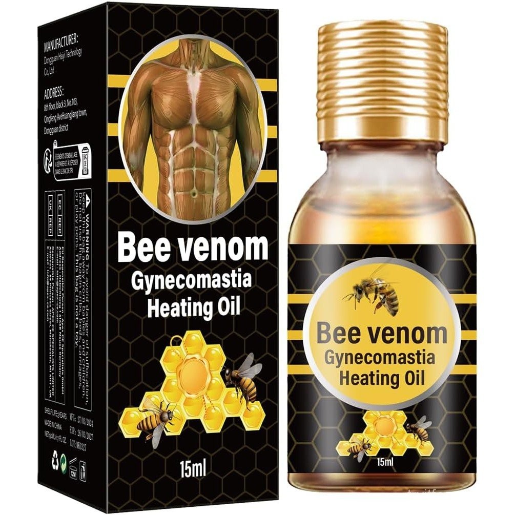 Bee Venom Gynecomastia Oil, Easy to use with Natural Extracts, Natural ...
