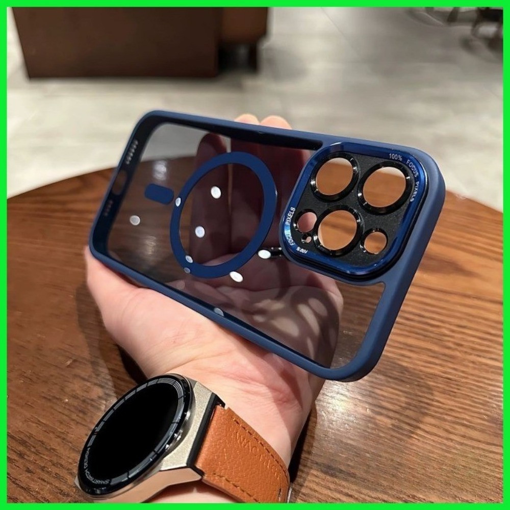 Transparent Colorful Frame Phone Case Compatible for IPhone 16 15 14 13 ...