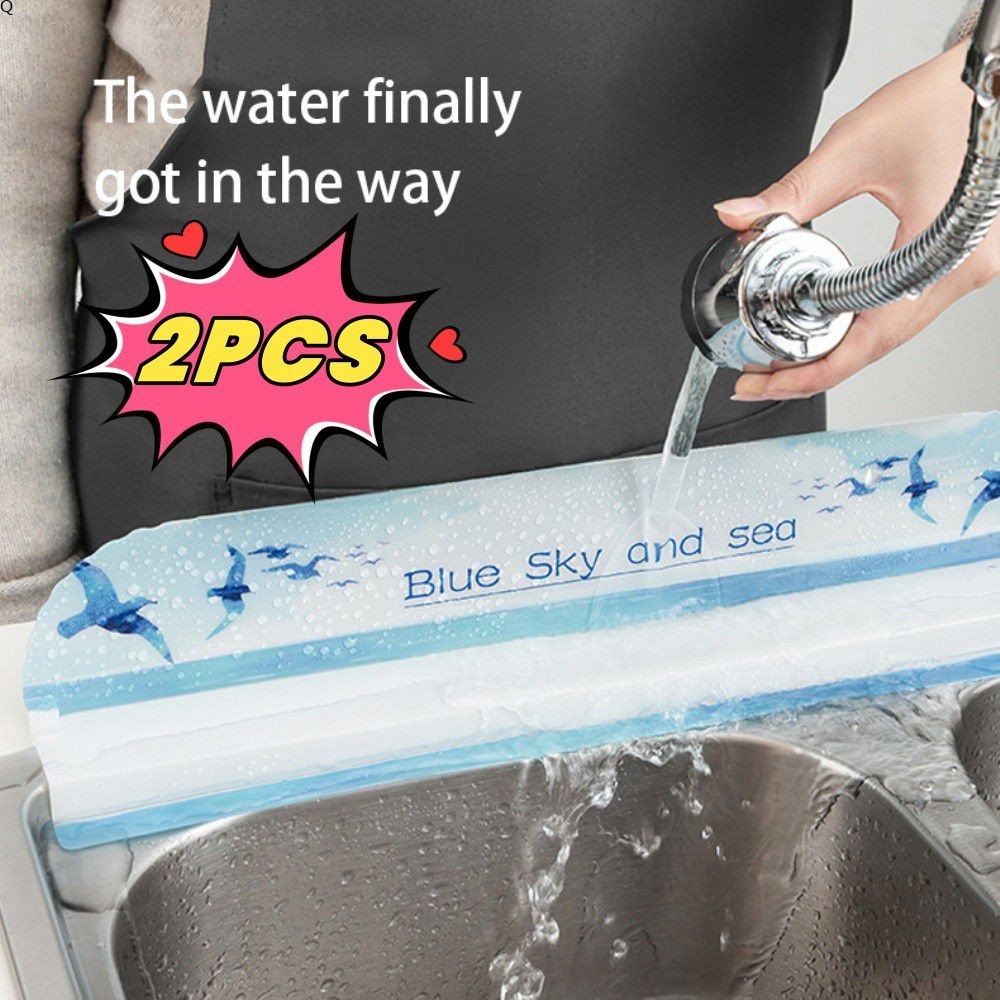 2PCS Anti-Water Board Kitchen Sink Splash Guard Kitchen Countertop ...