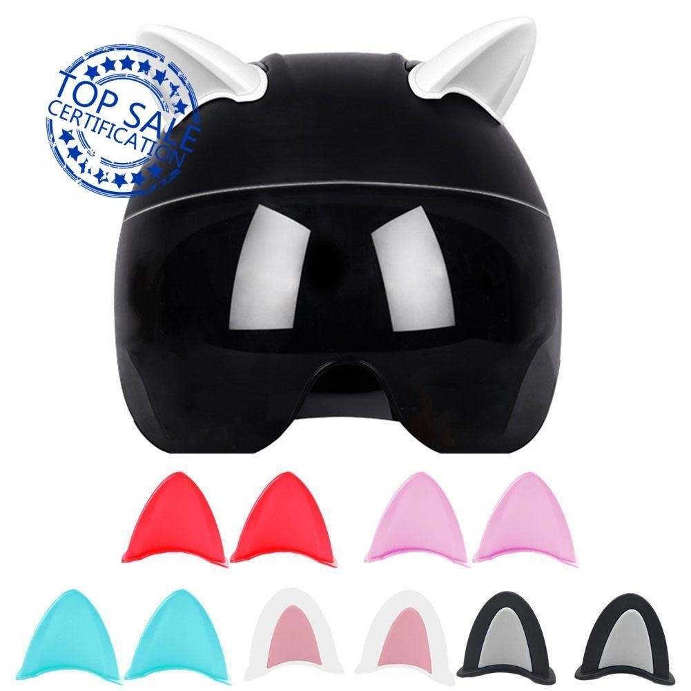 Universal Motorcycle Helmet Cat Ears Decoration Outdoor Helmet ...