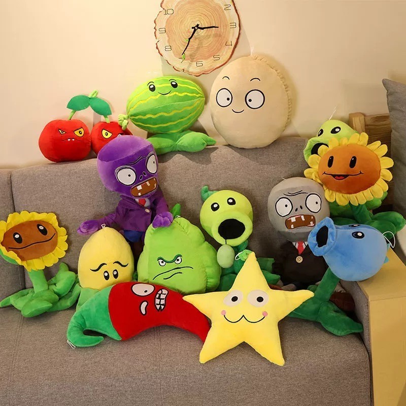 Plants Vs Zombies Plush Toys, Soft Doll, PVZ Hats Throat, Pirate Duck ...