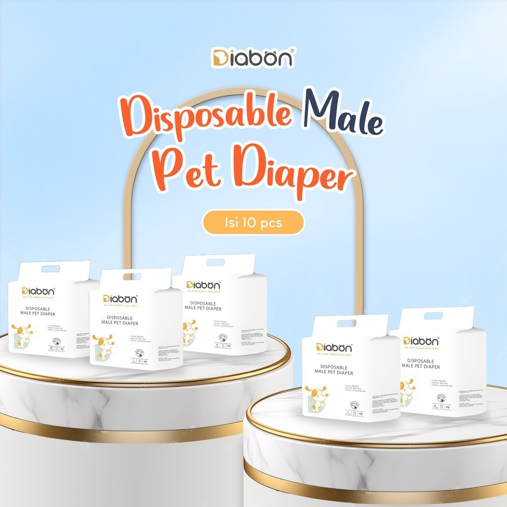 Diabon - Diaper/ Diaper Pampers Male Dog (Male) Premium Contents 10pcs ...