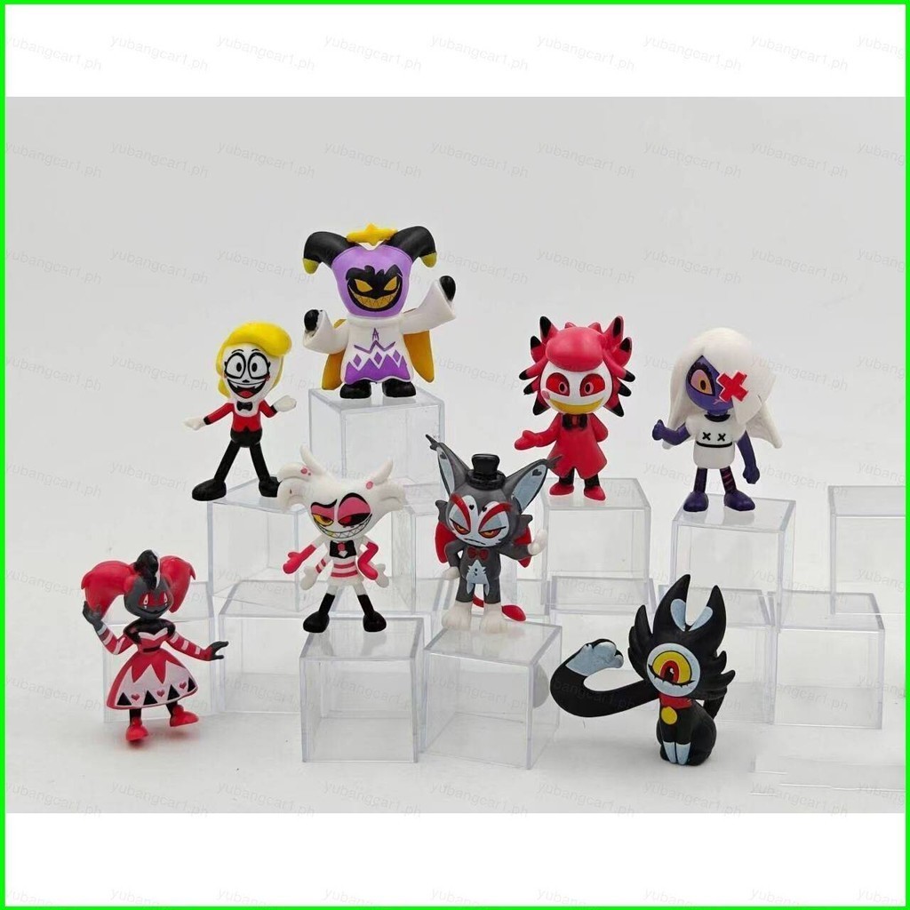 YB1 8pcs Hazbin Hotel Action Figure Vaggie Charlie Morningstar AD ...