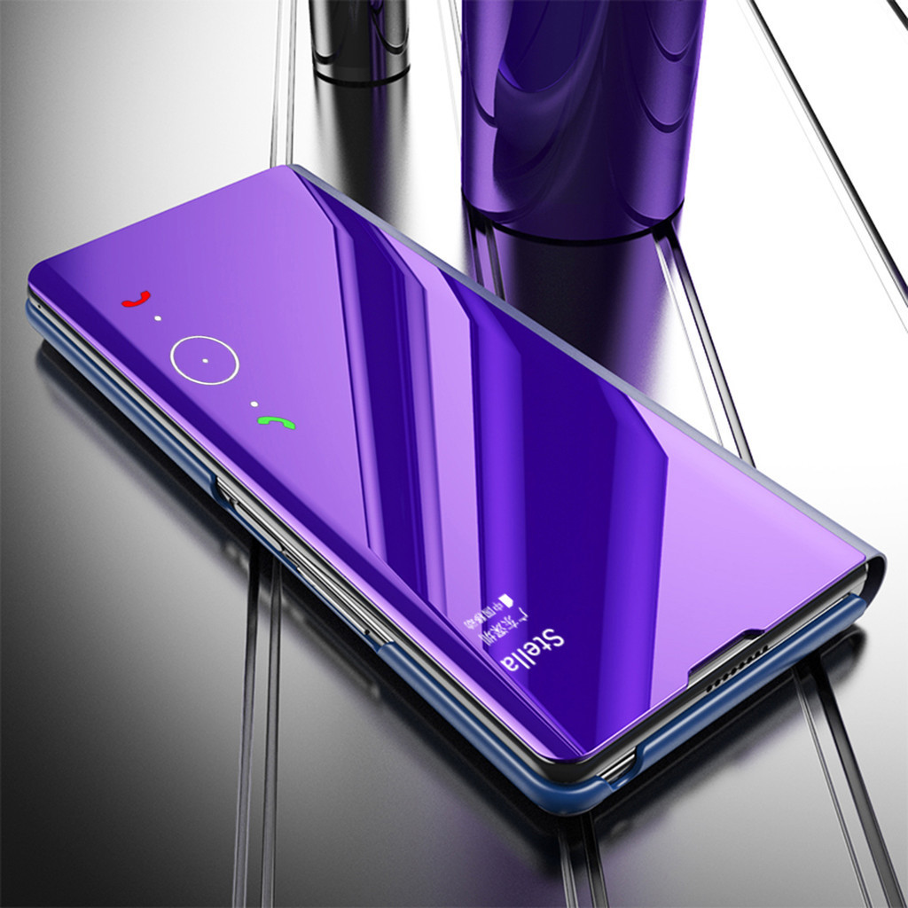 Smart Mirror Flip Stand Leather Phone Case For Samsung Galaxy Z Fold6 ...