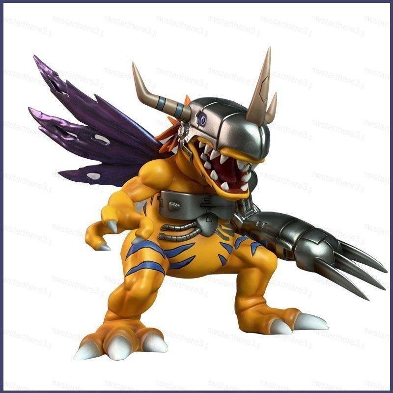 YE Digimon Adventure Action Figure Metal Greymon machine Model Dolls ...