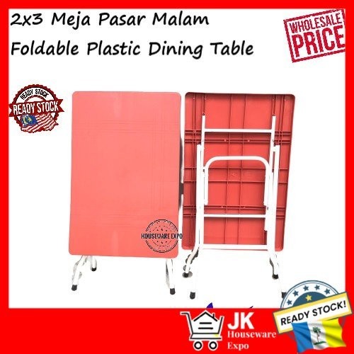Meja Pasar Malam/ Foldable Plastic Dining Table Meja Lipat/ Meja ...