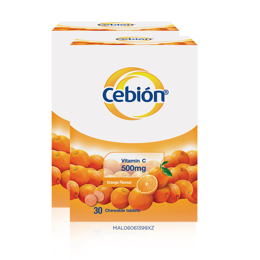 CEBION Chewable Vitamin C 500mg 2 x 30's | Shopee Malaysia