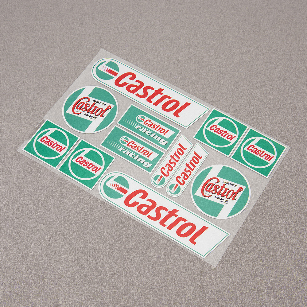 Castrol Oils Racing Sponsor Motorcycle Car Decals Helmet Stickers ...