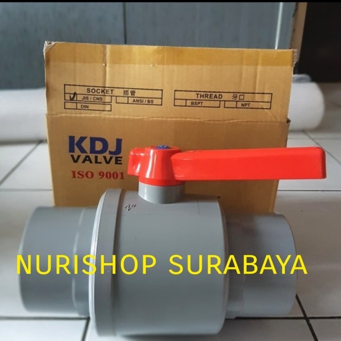 Ballvalve 4" / BALLVALVE PVC 4" / 4 INCH PVC STOPKRAN / VALVE 4" KDJ ...