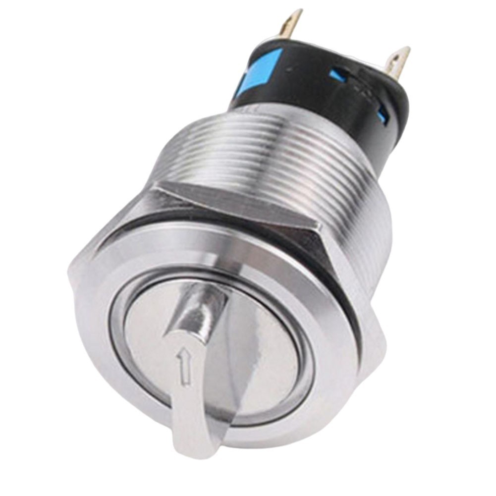 Reliable Stainless Steel 304 19mm Rotary Switch 2NO 2NC 36V Latching ...
