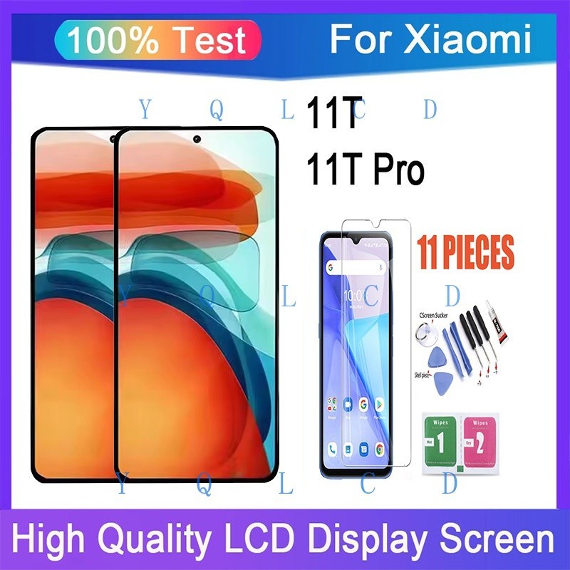 Original AMOLED Xiaomi Mi 11T 11T Pro LCD Display Touch Screen With ...