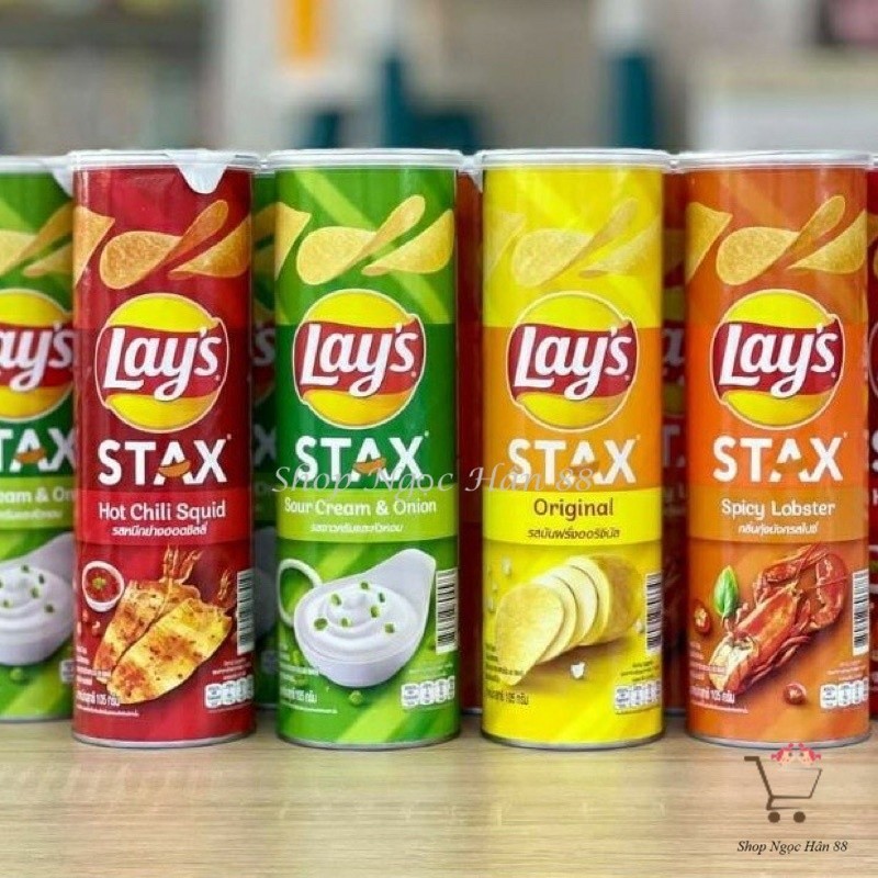 Lay's Stax Potato Chips Tube 65g/100g | Shopee Malaysia