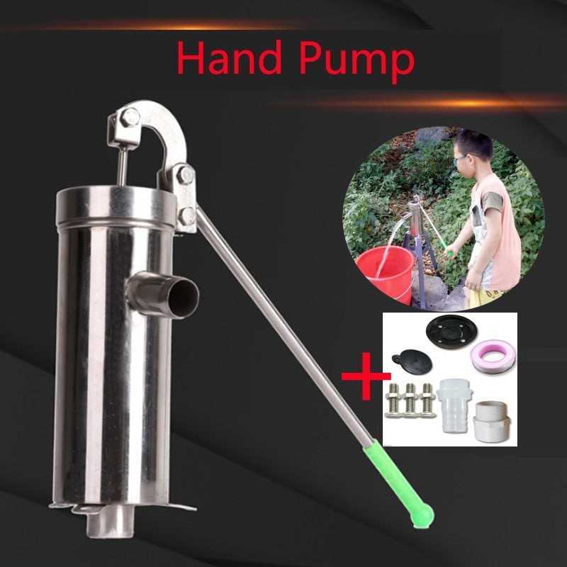 &&&Lift 10M Stainless Steel Manual Water Pump Durable Domestic Oil Pump ...