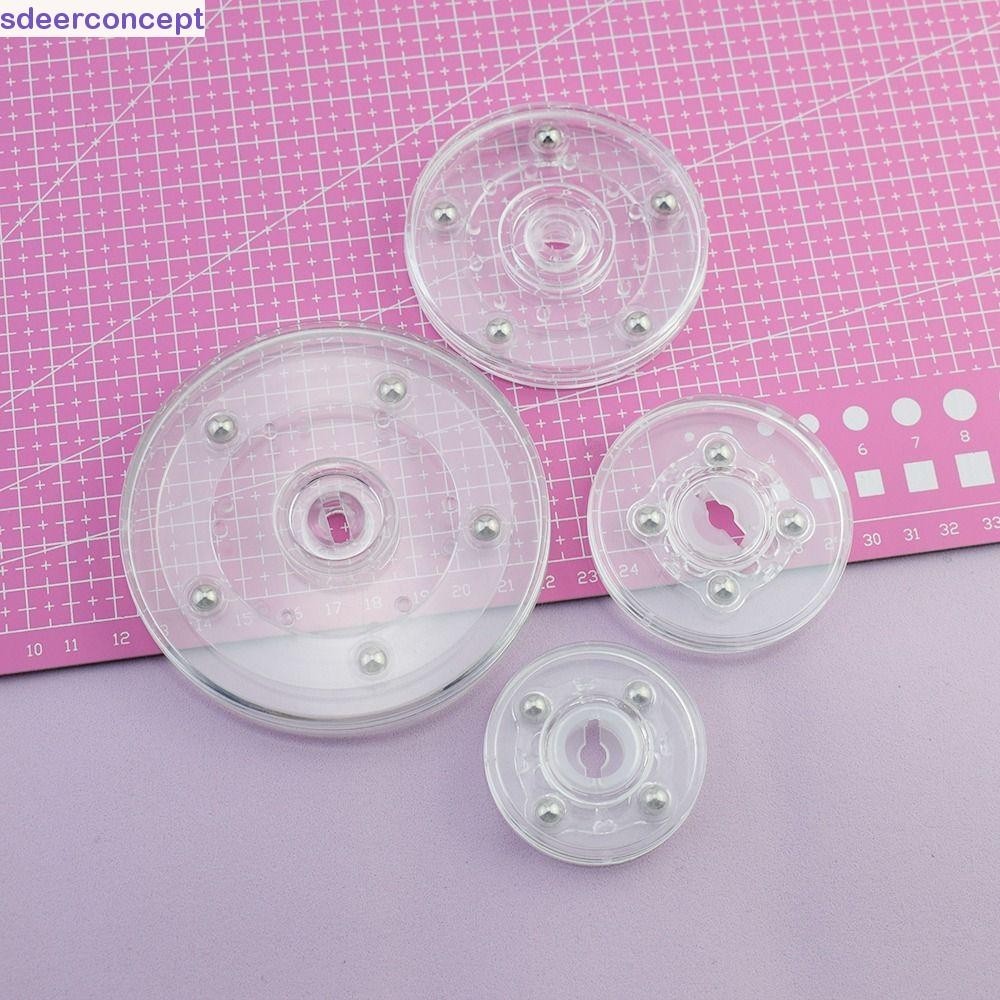 SDEERCONCEPT Acrylic Turntable, 360-Degree Transparent Rotating Display ...