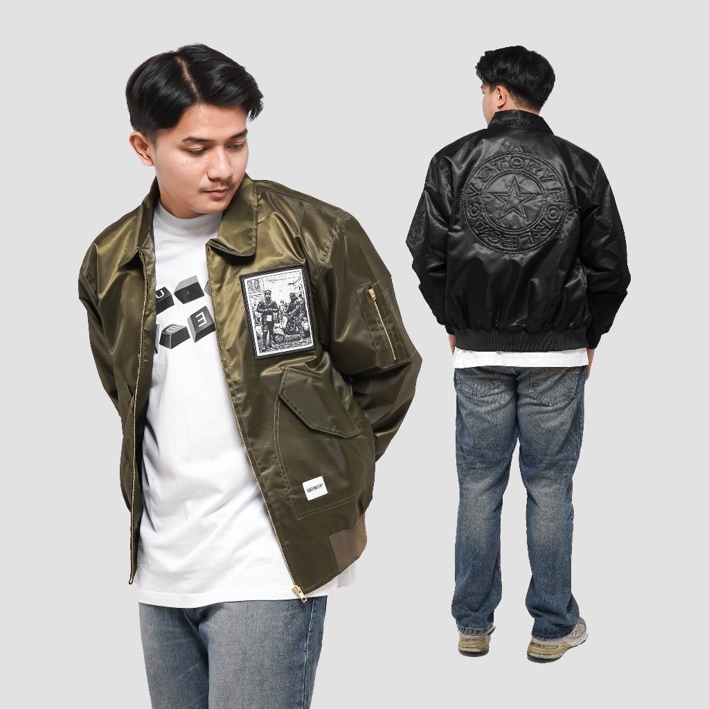 R - Bomber Jacket Dwight | Shopee Malaysia